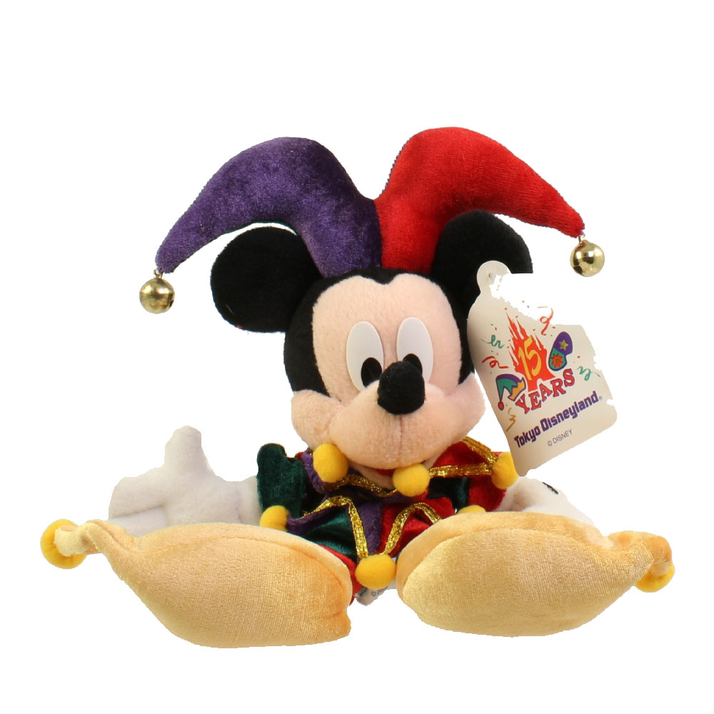 Disney Bean Bag Plush - JESTER MICKEY (Mickey Mouse) (13 inch) (Mint ...