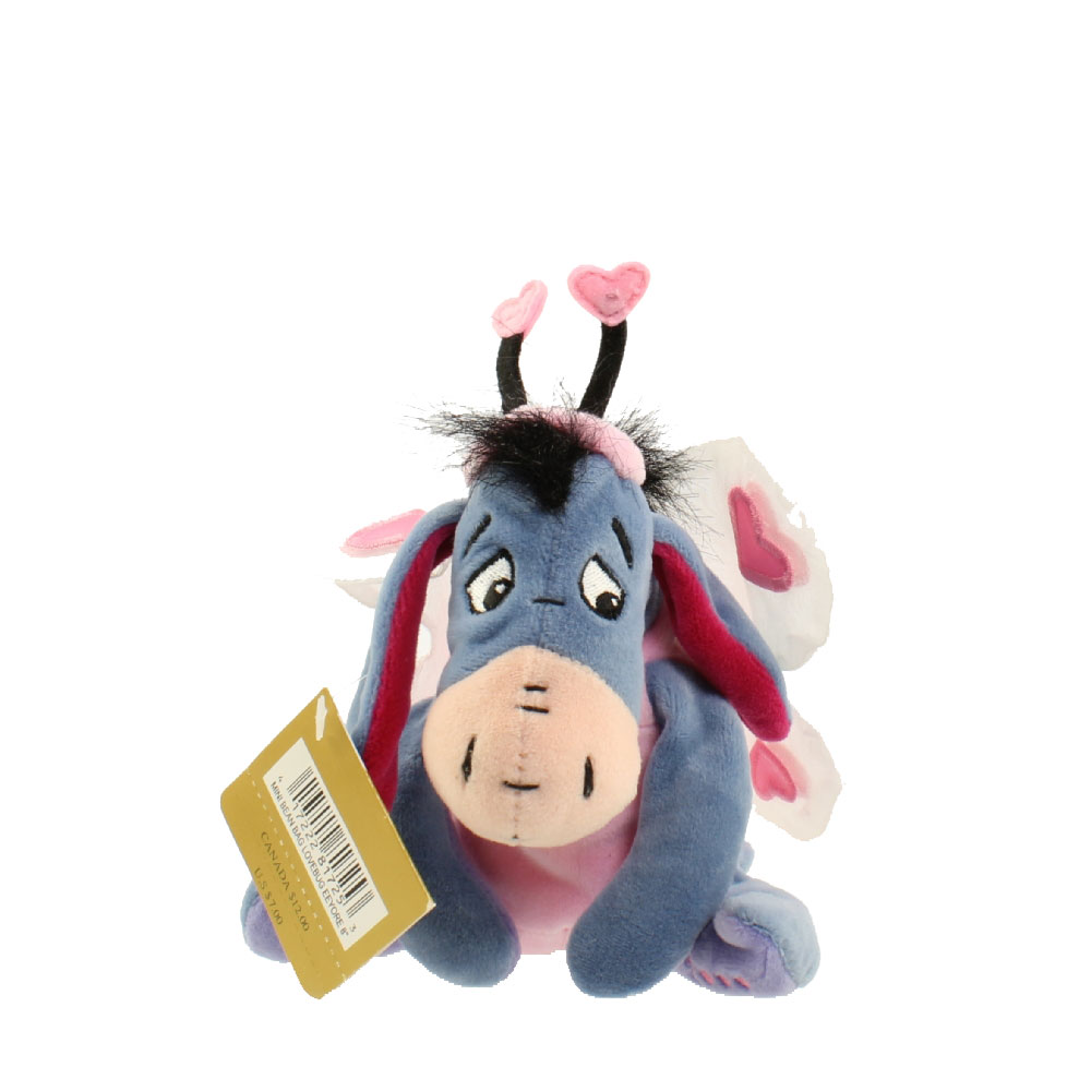 Disney Bean Bag Plush - LOVEBUG EEYORE (Winnie the Pooh) (9 inch) (Mint ...