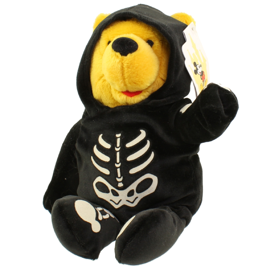 Disney Bean Bag Plush - SKELETON POOH (Winnie the Pooh) (10 inch) (Mint ...