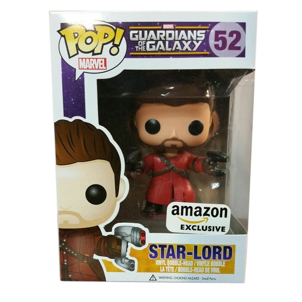 Funko POP! Marvel Guardians of the Galaxy Vinyl Bobble-Head - STAR-LORD ...