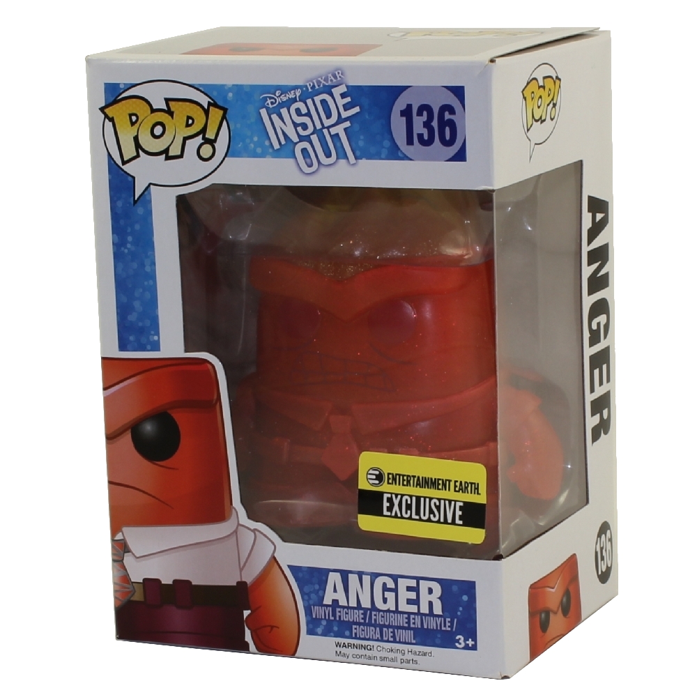 Funko POP! Disney - Inside Out Vinyl Figure - ANGER (Crystal) #136 ...