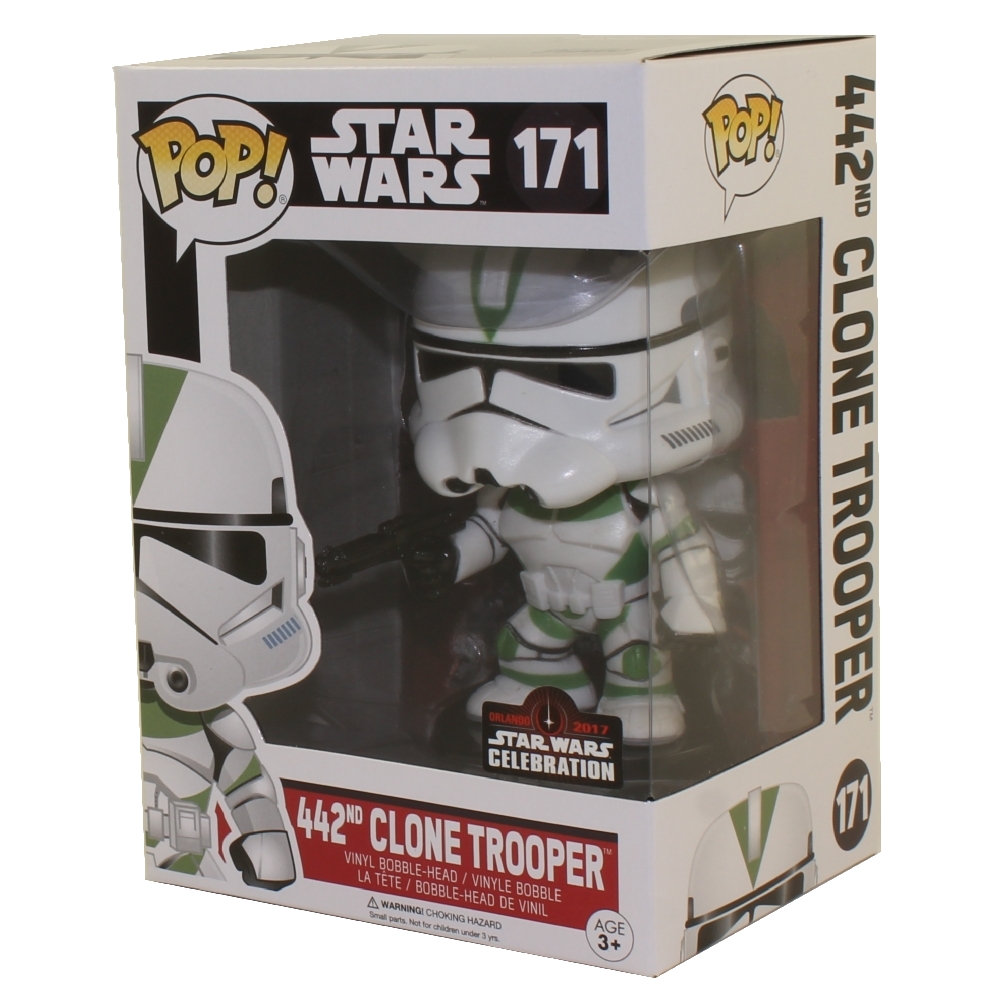 Funko POP! Star Wars Vinyl Bobble-Head - 442nd CLONE TROOPER ...