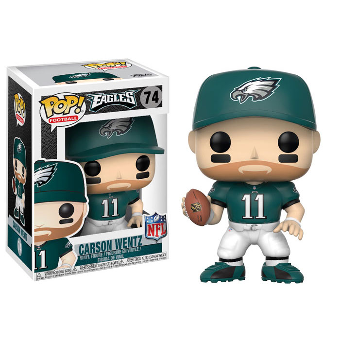 Funko POP! NFL Wave 4 - Vinyl Figure - CARSON WENTZ (Philadelphia ...