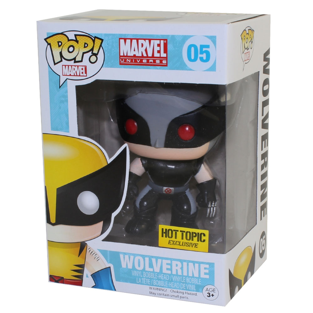 Funko POP! Marvel Vinyl Bobble-Head Figure - WOLVERINE (Black/Gray - X ...