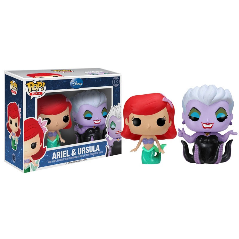 Funko Mini POP! Disney - Vinyl Figures - ARIEL & URSULA (3 inch) (Mint ...