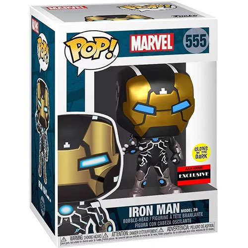 Funko POP! Marvel Vinyl Bobble Figure - IRON MAN [Model 39](Glow in ...