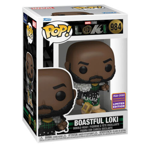 Funko POP! Marvel Studios Loki Vinyl Bobble Figure - BOASTFUL LOKI #984 *Exclusive* (Mint ...