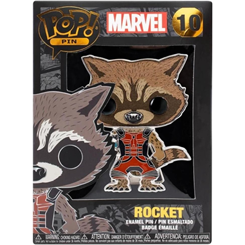 Funko POP! Marvel Enamel Pin - ROCKET #10 (Mint): Sell2BBNovelties.com ...