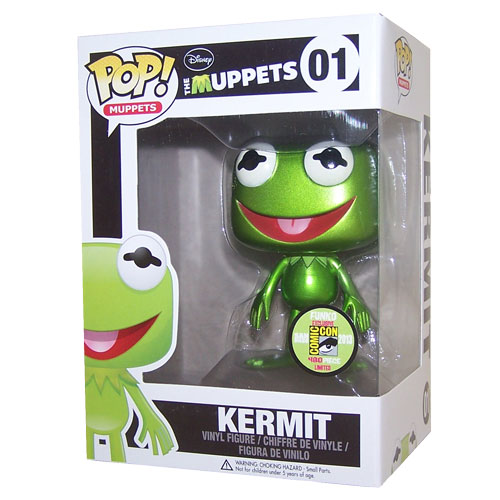 Funko Pop! SDCC 2013 Exclusive - Vinyl Figure - KERMIT (Metallic - 4.5 ...