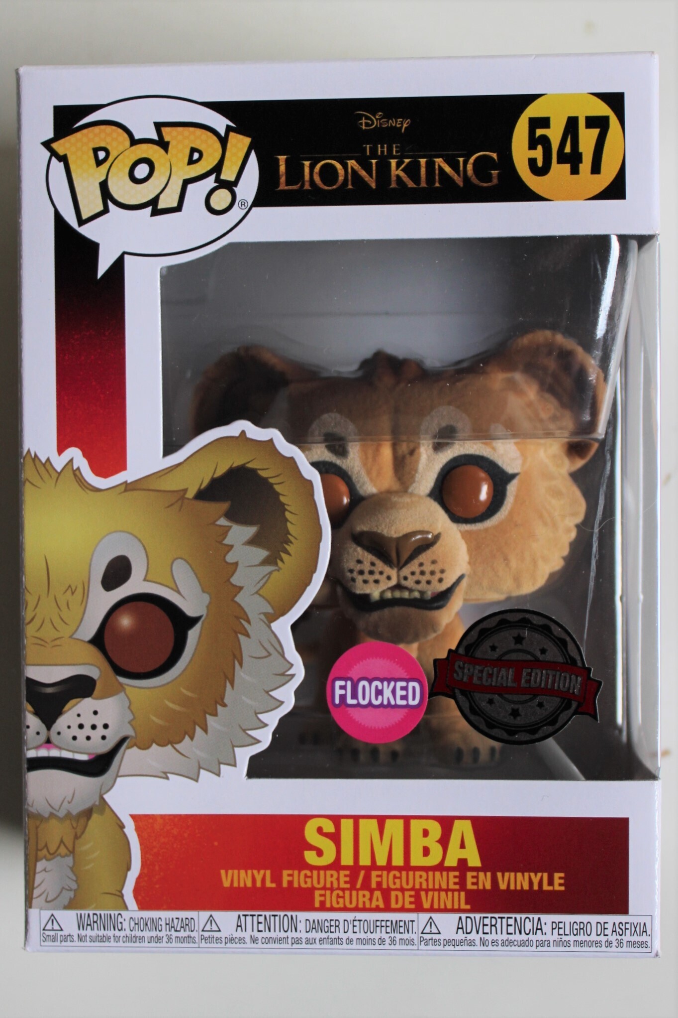 Funko POP! Vinyl Figure - Simba (Live Action) (Flocked) - Special ...