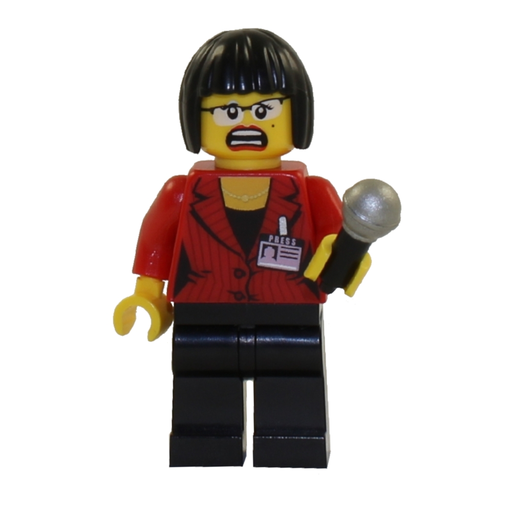 LEGO Minifigure - Alien Conquest - REPORTER with Microphone (Mint ...
