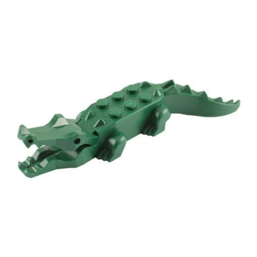 LEGO Animal Minifigure - CROCODILE (Dark Green) (Mint ...