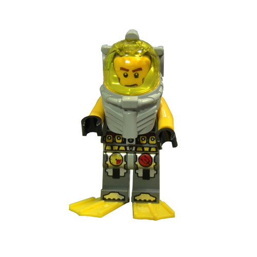 LEGO Minifigure - Atlantis - AXEL (Diver - Yellow) (Mint ...
