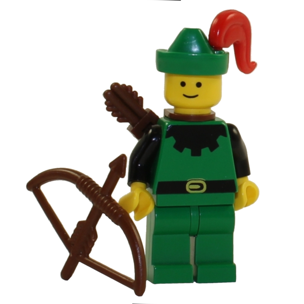 LEGO Minifigure - Castle Kingdoms - FORESTMAN ARCHER with Bow & Quiver ...