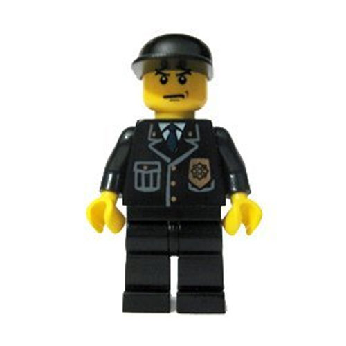 LEGO Minifigure - City - POLICE OFFICER with Black Cap (Mint ...