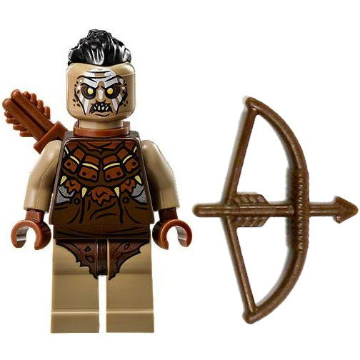LEGO Minifigure - The Hobbit - HUNTER ORC with Quiver and Bow & Arrow ...