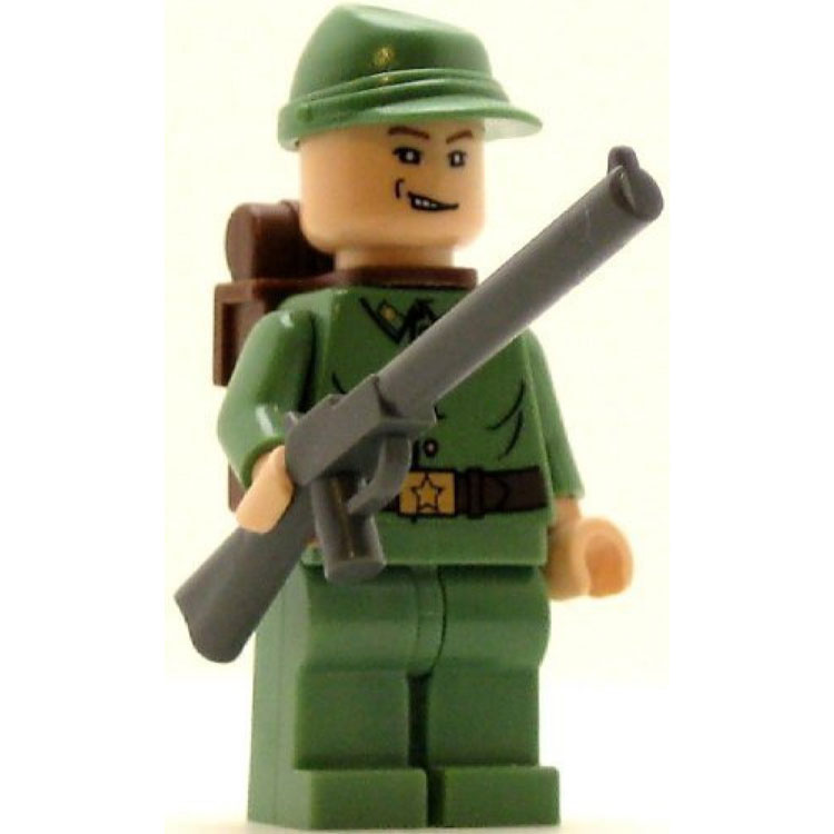 LEGO Minifigure - Indiana Jones - RUSSIAN GUARD 3 with Hat, Backpack ...