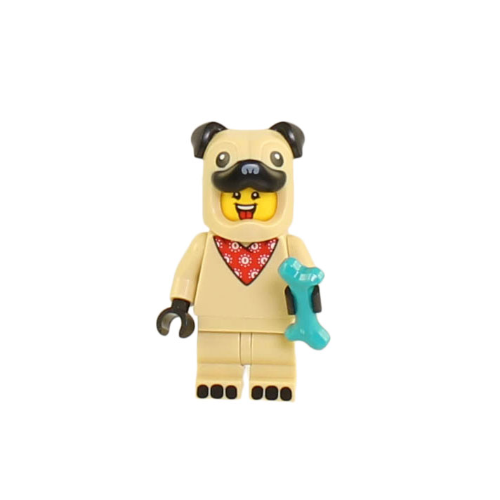 LEGO - Minifigure Series 21 - PUG COSTUME GUY w/ Bone (Mint ...