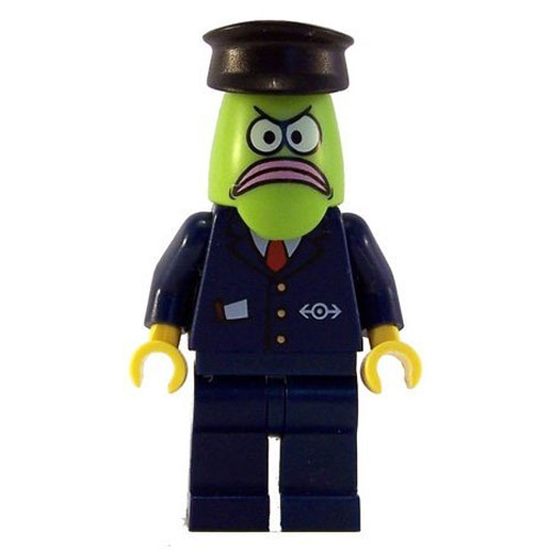 LEGO Minifigure - Spongebob Squarepants - BUS DRIVER with Hat (Mint ...