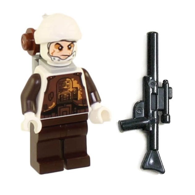 LEGO Minifigure - Star Wars - DENGAR w/ Blaster & Backpack (Mint ...
