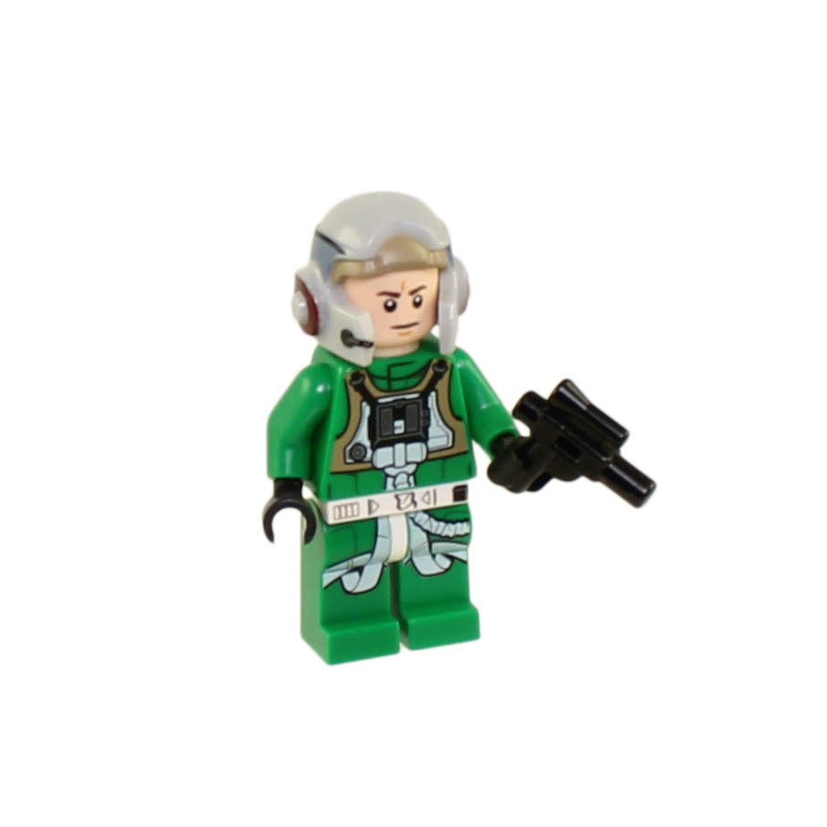 LEGO Minifigure - Star Wars - REBEL A-WING PILOT w/ Blaster Pistol ...