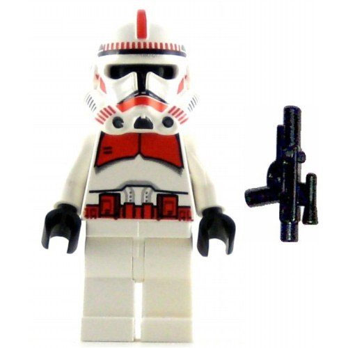 LEGO Minifigure - Star Wars - RED CLONE TROOPER with Blaster Gun (Mint ...
