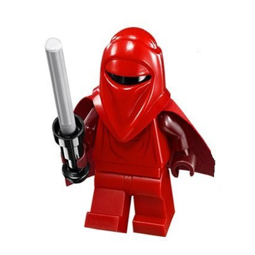 LEGO Minifigure - Star Wars - ROYAL GUARD with Force Pike (Dark Red ...