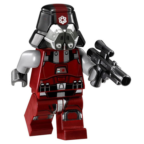 LEGO Minifigure - Star Wars - SITH TROOPER with Blaster Pistol (Red ...
