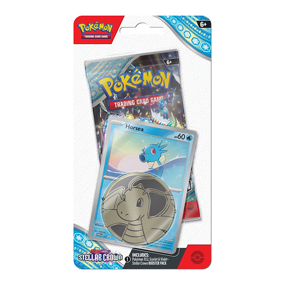 Pokemon Cards - S&V: Stellar Crown - HORSEA BLISTER PACK (1 Booster, 1 ...