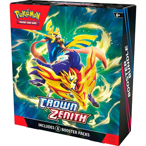 Pokemon Cards - CROWN ZENITH BOOSTER BUNDLE BOX [6 Packs] (New ...