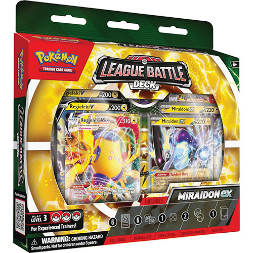 Pokemon Cards - League Battle Decks - MIRAIDON EX & REGIELEKI VMAX (60 ...