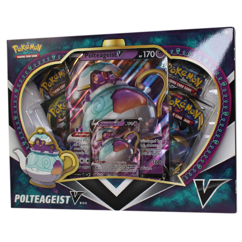 Pokemon Cards - POLTEAGEIST V BOX (4 Boosters,1 Jumbo Foil & 1 Foil ...