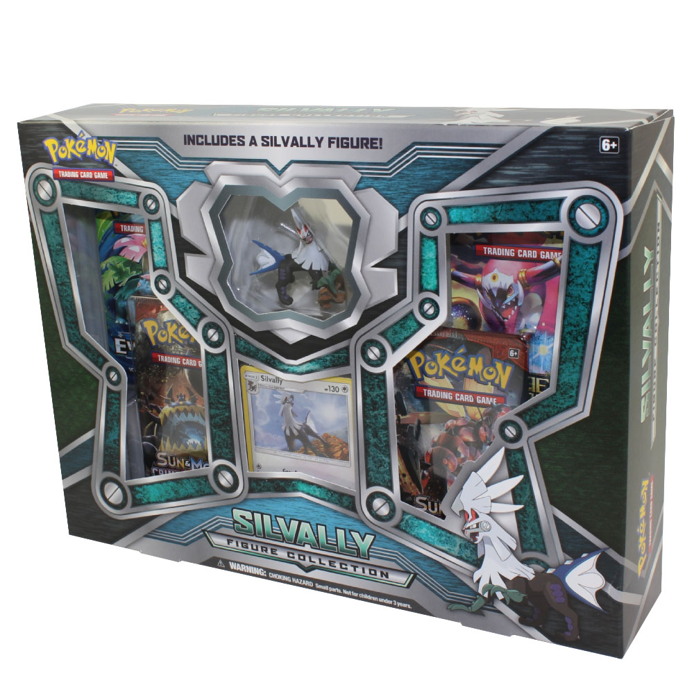 Pokemon Cards - SILVALLY BOX (1 Figure, 1 Foil, 4 Packs) (New ...