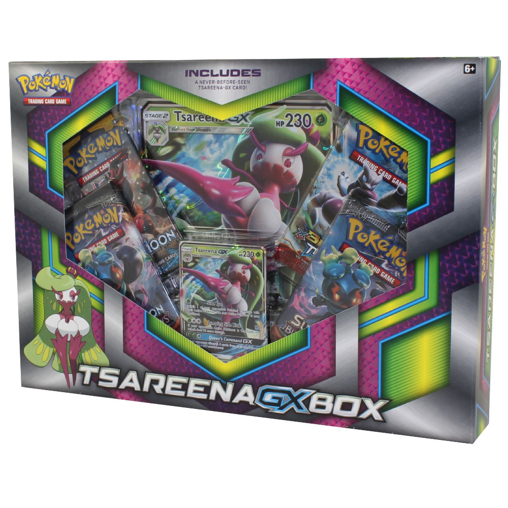 Pokemon Cards - TSAREENA-GX BOX (1 Foil, 1 Jumbo Foil, 4 packs) (New ...