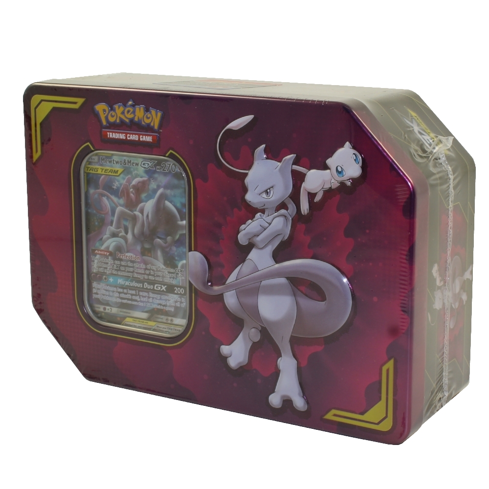 Pokemon 2019 Collectors Power Partnership Tin - MEWTWO & MEW GX (1 GX ...