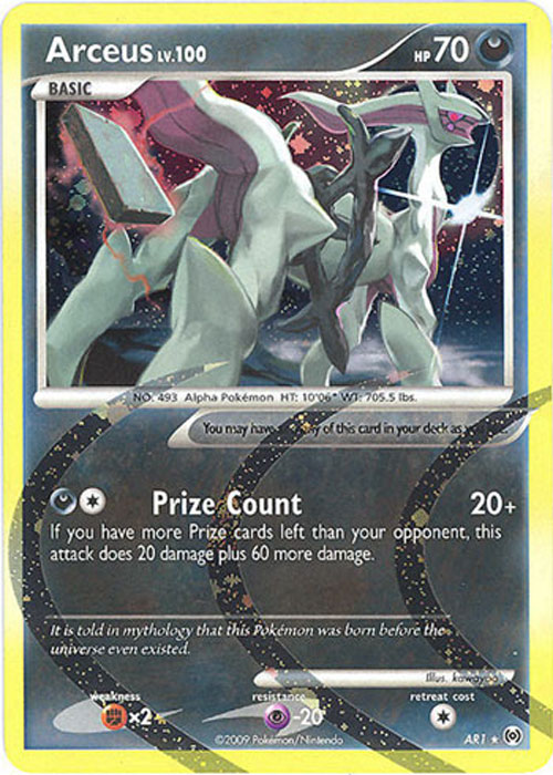 Arceus Level 100 Pokemon Card