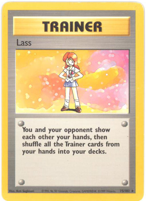 Pokemon Card - Base 75/102 - LASS (rare) (Mint): Sell2BBNovelties.com ...