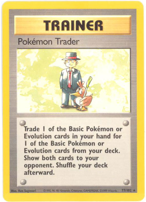 Pokemon Card - Base 77/102 - POKEMON TRADER (rare) (Mint ...