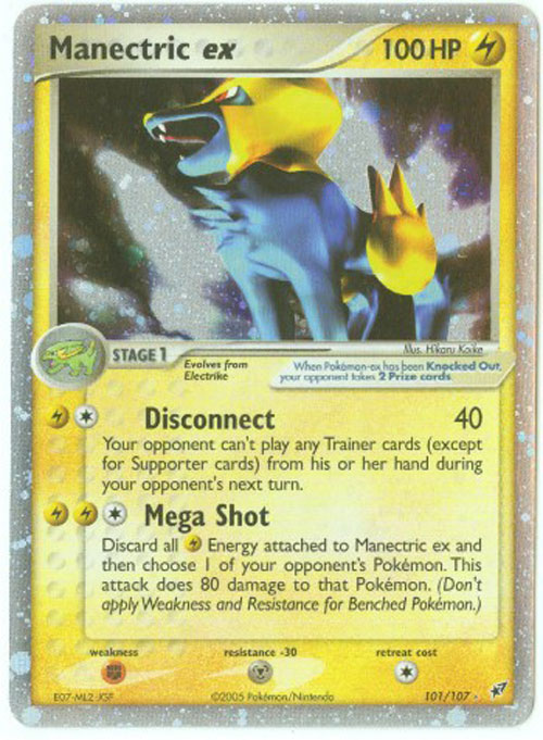 Manectric Pokemon Card
