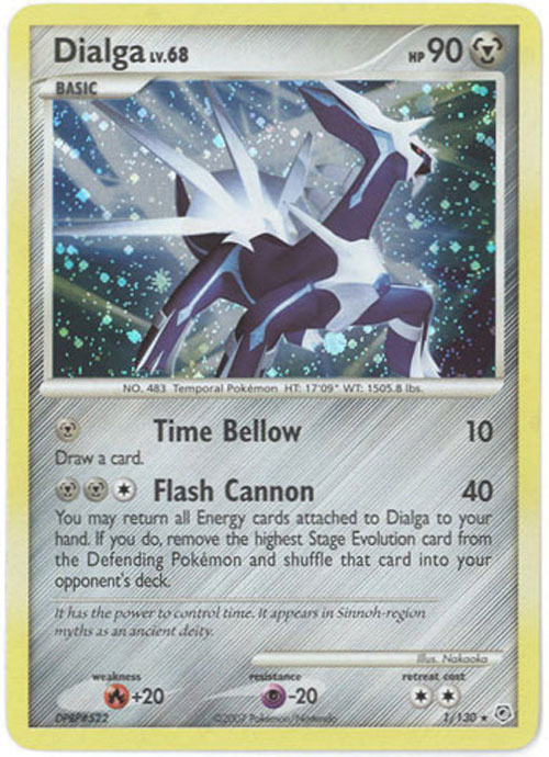 Pokemon Card - Diamond & Pearl 1/130 - DIALGA Lv.68 (holo-foil) (Mint ...