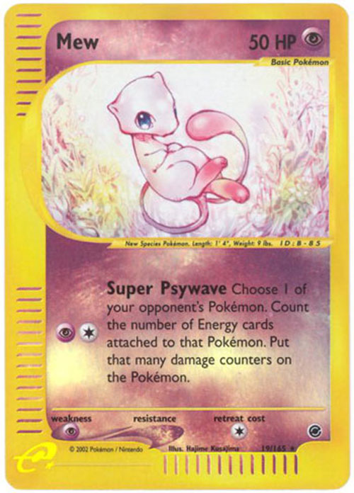 Pokemon Card - Expedition 19/165 - MEW (holo-foil) (Mint ...