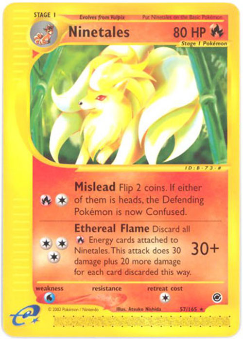 Pokemon Card - Expedition 57/165 - NINETALES (rare) (Mint ...