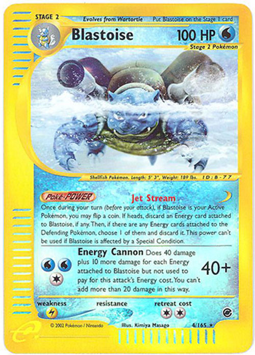 Pokemon Card - Expedition 4/165 - BLASTOISE (holo-foil) (Mint ...