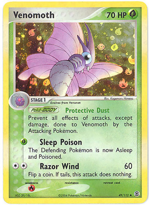 Venomoth Card