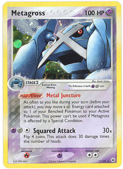 Pokemon Card - Hidden Legends 11/101 - METAGROSS (holo-foil) (Mint ...