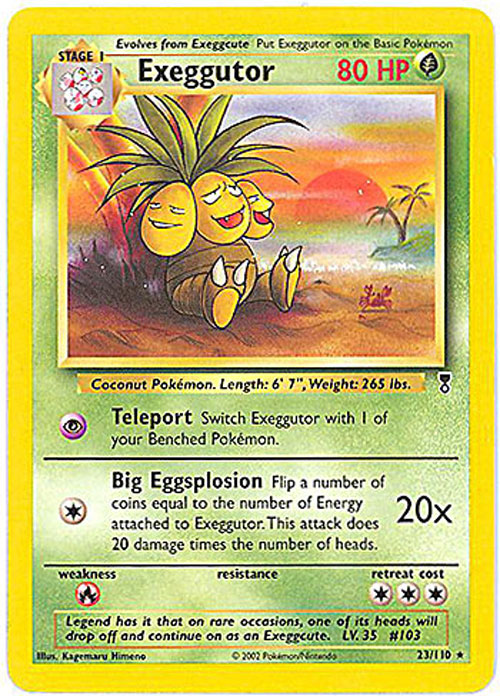 Pokemon Card - Legendary Collection 23/110 - EXEGGUTOR (rare) (Mint ...