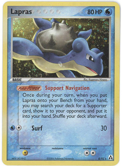 Pokemon Card - Legend Maker 8/92 - LAPRAS (holo-foil) (Mint ...