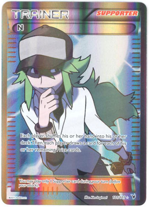 Pokemon Card - B&W: Noble Victories 101/101 - N (full art holo-foil ...