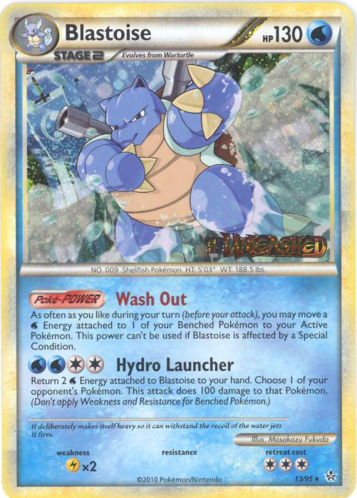 Pokemon Card - PreRelease Promo #13/95 - BLASTOISE (holo-foil) (Mint ...