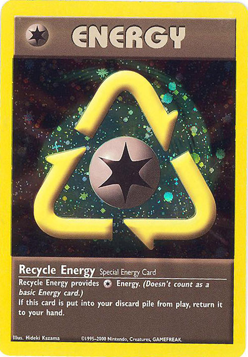 Pokemon Card Promo - RECYCLE ENERGY (holo-foil): Sell2BBNovelties.com ...